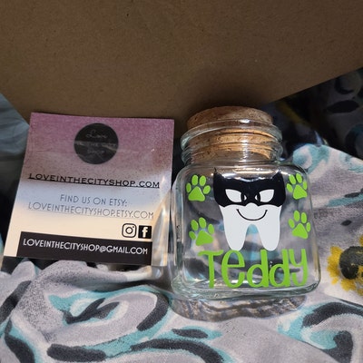 Tooth Fairy Jar, Custom Tooth Jar, Baby Tooth Storage, Baby Keepsake ...