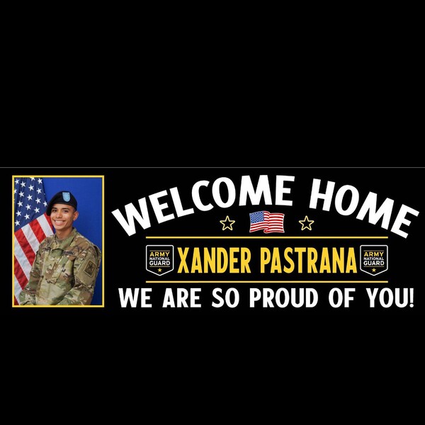 Military Welcome Home Banner - Army National Guard Boot Camp Welcome ...