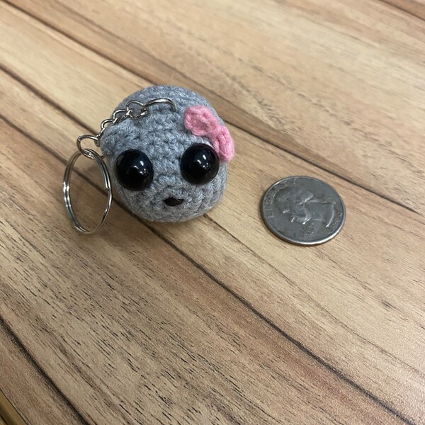 Handmade Crochet Angry, Drop, Exclamation Mark Manpu Hairclip Cute ...