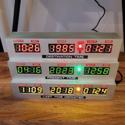 Back to the Future Desk Night Stand Clock - Etsy
