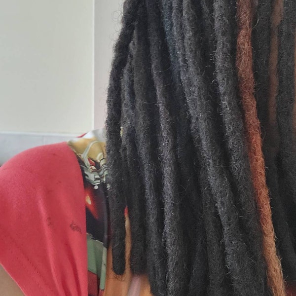 100% Human Hair Dreadlocks Extensions Handmade, Dreadloc, Human Hair ...