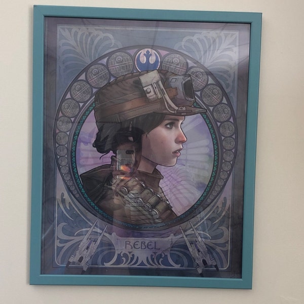 Jyn Erso Star Wars Rogue One Original Illustration Portrait Poster ...