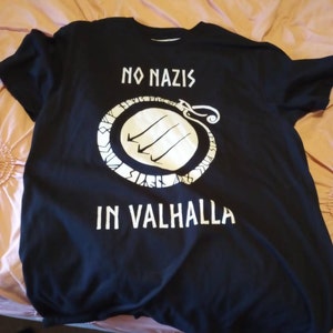 No Nazis in Valhalla Shirt, Anti-racist Rune Tee, Norse Pagans Against ...