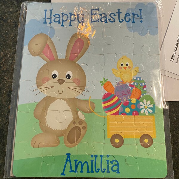 Easter Puzzle Personalized - Personalized Easter Gift - Easter Kids ...