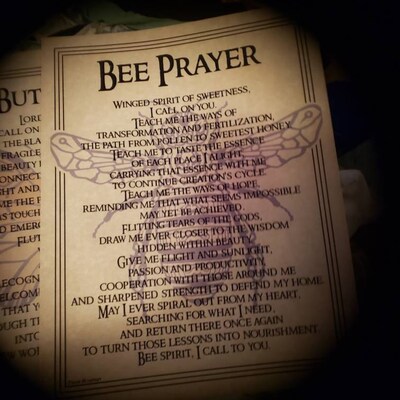 Bee Prayer Poster - Etsy