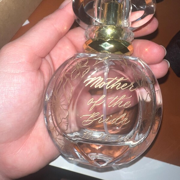 Custom Engraved Perfume Bottle Personalized Wedding Gift for Bride and ...