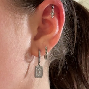 Implant Grade Titanium Chain Hoop Conch, Septum Ring Piercing F128 ...