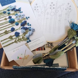 Madeleine Bouquet Hand Embroidery KIT DIY Floral Embroidery Hoop ...