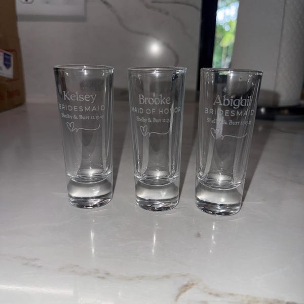 Engraved Shot Glasses, Etched Shot Glasses, Personalized Shot Glass ...
