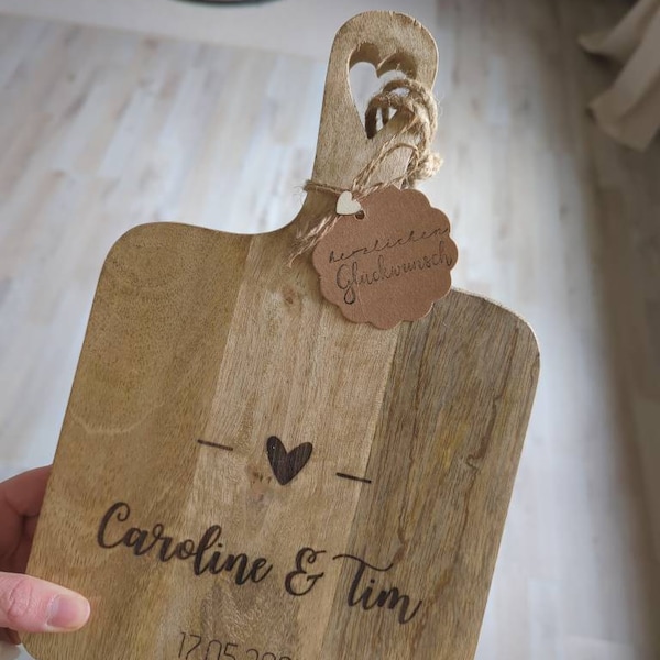 Hochzeitsgeschenk | Brett | Dekobrett | Hochzeit | Personalisiert ...