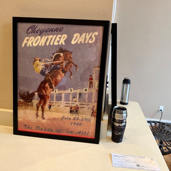 Sheridan, WY Rodeo 1928 - 18x24 Cowboy Rodeo Poster Print - Etsy