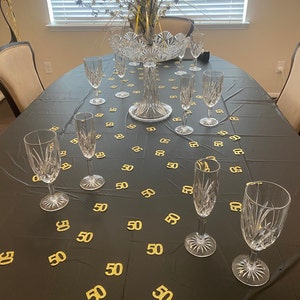 50th Birthday Confetti / 50 Pieces / 50th Birthday Decorations / Custom ...