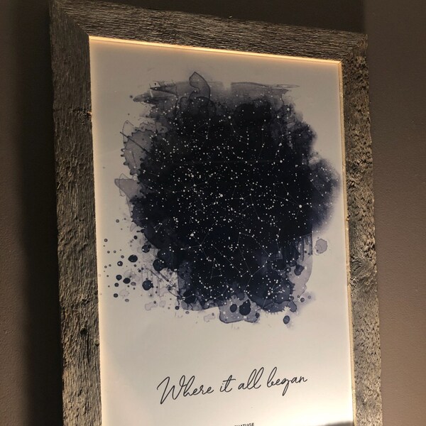 Custom Star Map | Night Sky Map Our Story Personalized Custom Star ...