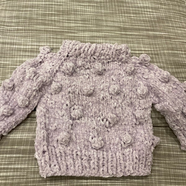 Baby Bobble Sweater Knitting Pattern (PDF) - Etsy