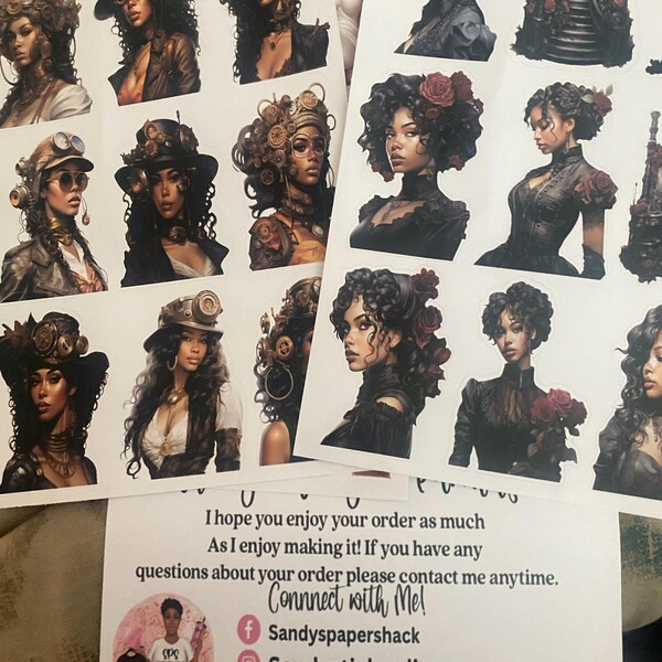 Chicka Chibi Divas II Stickers - Etsy