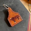 Handmade Leather Ear Tag Key Chains Personalized With Your Initials or ...