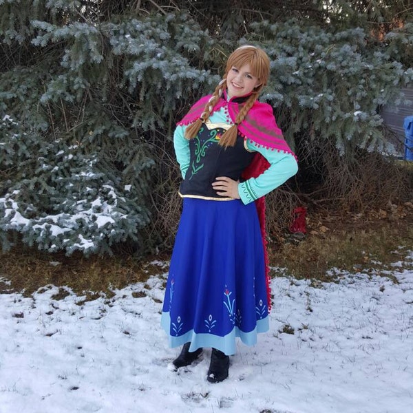 Handmade - Anna Costume, Anna Dress, Princess Anna Dress, Frozen Anna ...