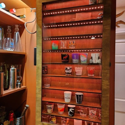 Wood Display Case, Display Shelves, Display for Collectibles, Display ...