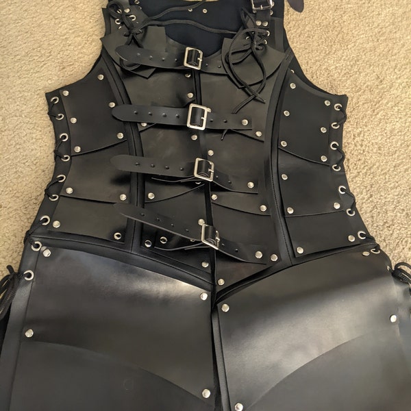 Real Leather Robin Hood Armor Medieval Theatrical Celtic LARP Viking ...