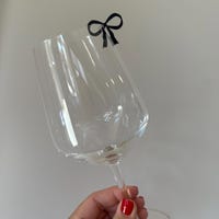 Bow Drink Tags, Custom Color Drink Clips, Personalized Drink Markers ...