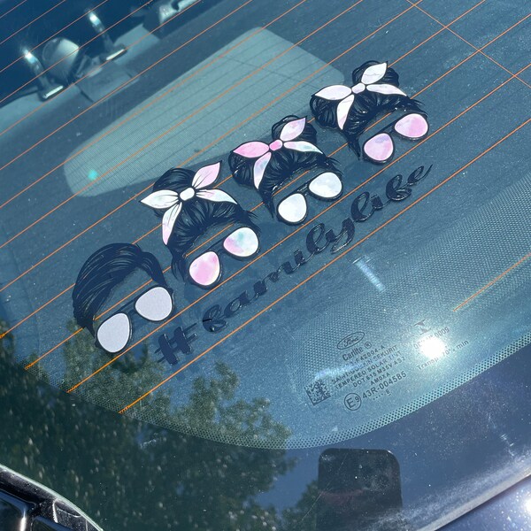 Family Life Decal, Momlife, Dadlife, Kidlife, Messybun, Car Decal - Etsy