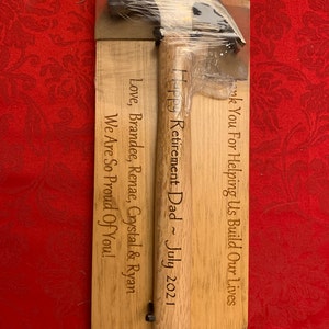 Retirement Gift for Dad Personalized Retirement Gift Retirement Plaque ...