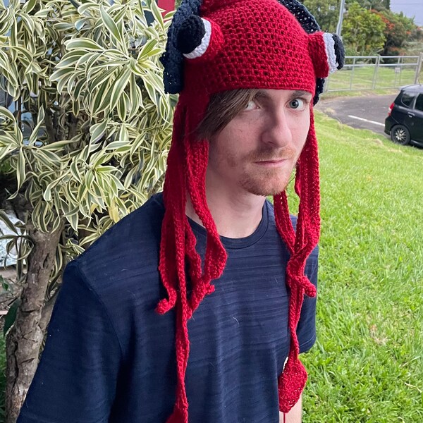 Pattern Only Crochet Octopus Hat: Cap Knit Beanie Cartoon Cute Plush ...