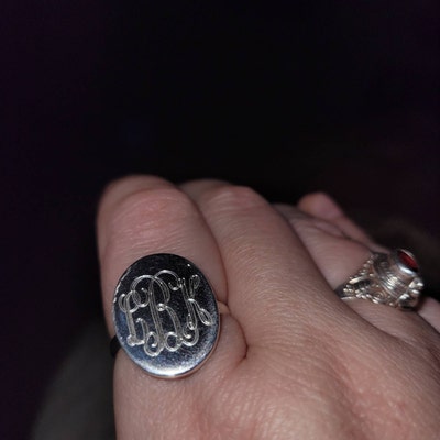 Monogrammed .925 Sterling Silver Hinged Oval Baby, 1 2 Year Old ...