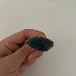 Sample of Natural Gemstone Ring, 925 Sterling Silver Plated Ring ...