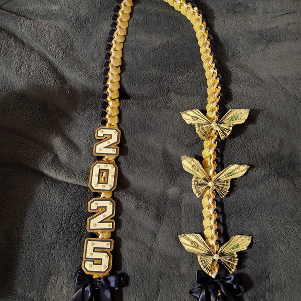 Personalized Graduation Lei Necklace College/high School Grad Lei ...