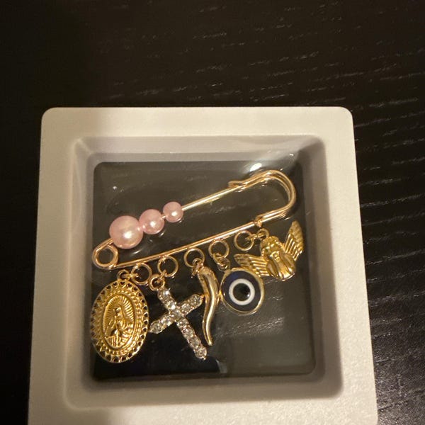 Protection Pin, Newborn Baby Gift, Baptism Keepsake Pin, Brooch ...
