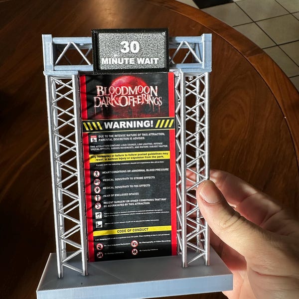 Haunted House Entrance Portal & Wait Time Sign Inspired by HHN ...