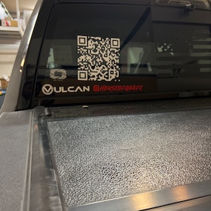 Custom QR Code Decal, Business Decal, Custom QR Code Vinyl Car Decal ...