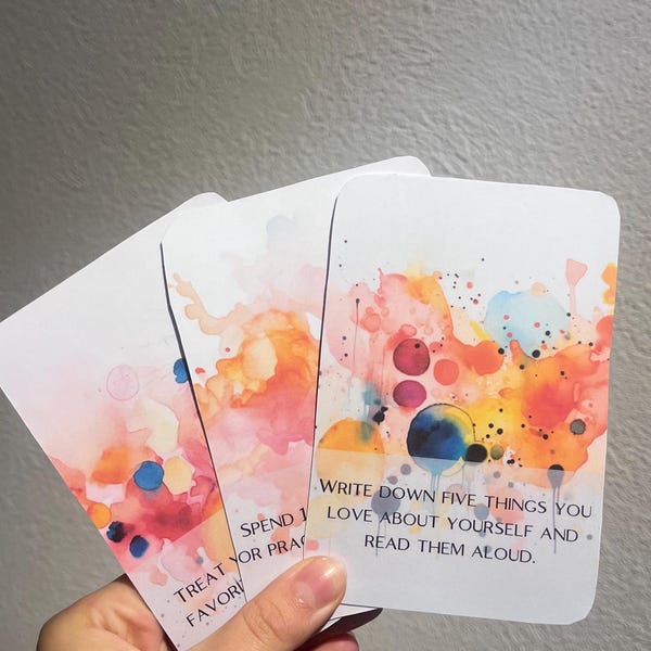 Printable 48 Self-care Cards – Self Love & Spiritual Journey PDF ...