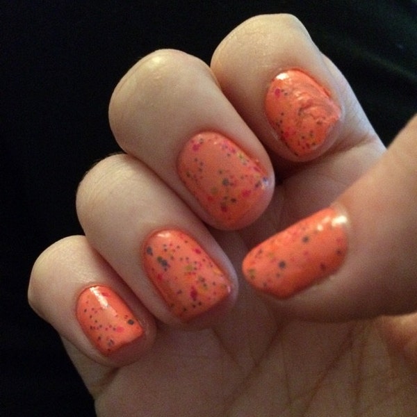 FRECKLES: NEON Uv/blacklight Glitter Pop Nail Polish Topcoat/ Indie ...