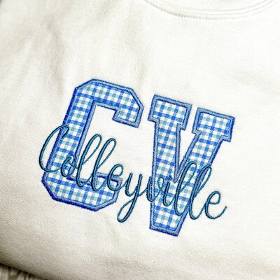 Varsity Collegiate Applique Machine Embroidery Font Monogram Alphabet 4 ...