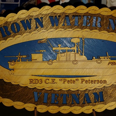 Custom Navy Brown Water Navy Wall Tribute Free Shipping - Etsy
