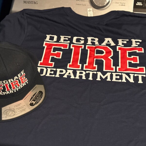 Free Personalization, Custom Fire Department Embroidered Hat, Fire Dept ...