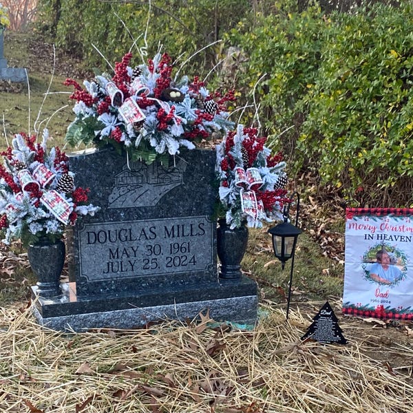 Fall Bow in Bright Colors Cemetery Saddle, Flowers for the Cemetery ...