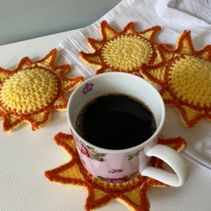 Sunshine Coaster Crochet Pattern PDF Digital File Only - Etsy