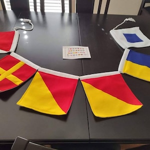 Nautical Flag Stickers Vinyl Peel and Stick 1.5 Square | Etsy