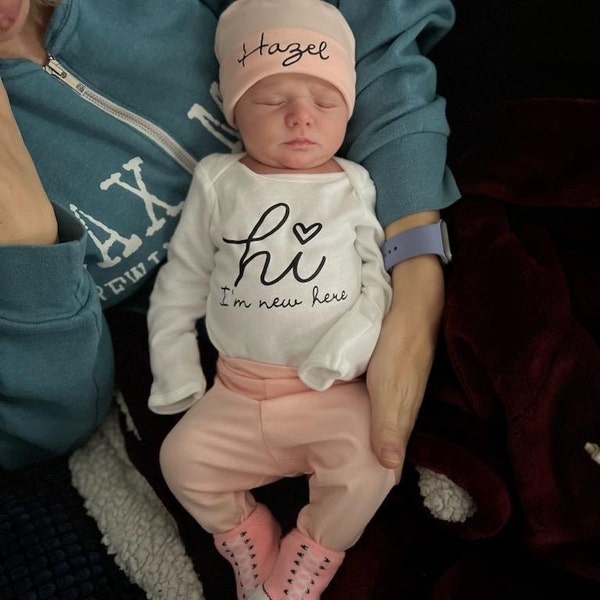 Baby Girl Coming Home Outfit, Girls Go Home Outfit, Newborn Girl Coming Home Outfit Personalized ...