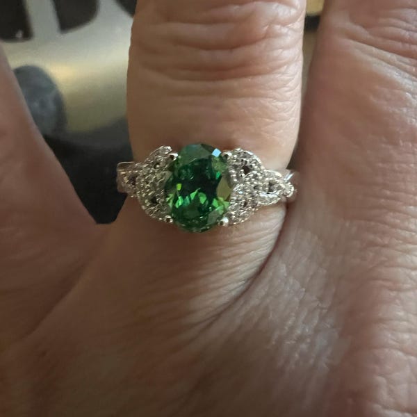 Emerald Ring | Irish Ring | Green Gemstone Ring | Irish Jewelry ...