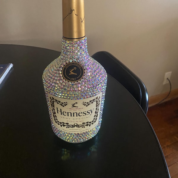 Bedazzled Rhinestone Bling HENNESSY Bottle Decanter 750 Ml | Birthday ...