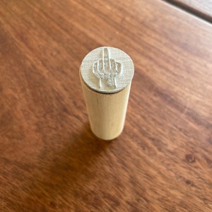 Middle Finger Stamp L Finger Stamp Rude Stamp Craft Stamp - Etsy