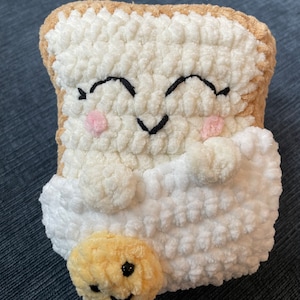 Toast With Egg Crochet PATTERN, Easy Crochet Amigurumi Breakfast, Cute ...