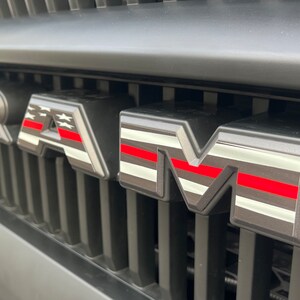 RAM Rebel Emblem Overlay Decals Dripping Red Fits 2019-2023 - Etsy