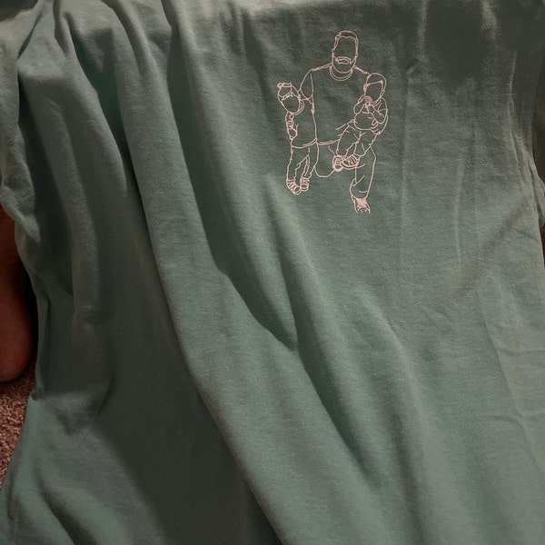 Custom Portrait Shirt, Comfort Colors Custom Portrait From Photo ...