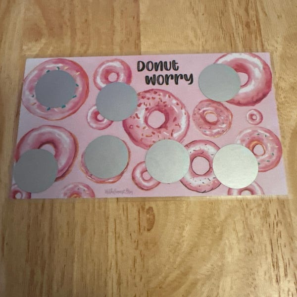 Donut Worry about It Savings-scratch and Save Challenge Low Income ...