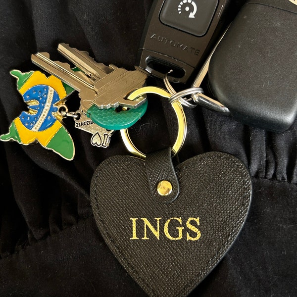 Personalised Notebook: Hand Stamped Initial Journal | A5 PU Leather ...